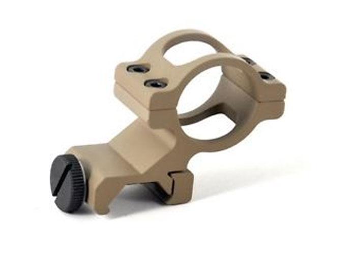 Offset Flashlight Picatinny Mount - Dark Earth