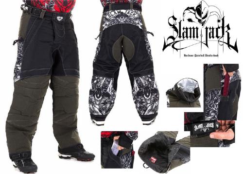Pantalon Slam Jack Black Roses deluxe - XXL