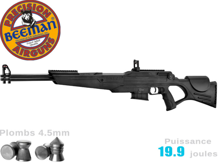 Carabine à plombs Beeman Dual Mode 2015S double canon 4.5mm Co2 19.9j