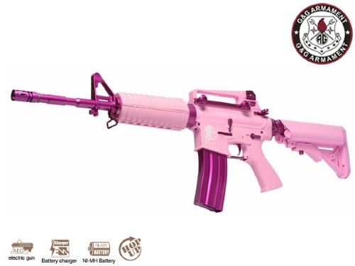 Réplique Airsoft C16 Carabine pink combo AEG