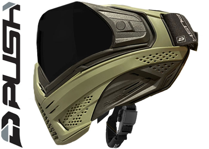 Masque Paintball Push Unite - Olive / Black Std Smoke