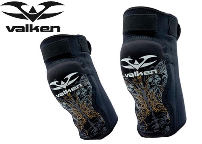 Valken Knee Pads gold skulls - L