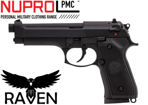 Réplique Airsoft Nuprol Raven R92F gaz GBB Black 1J