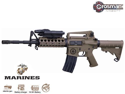 Réplique Airsoft M4 Marines Rifle Black/Tan AEG